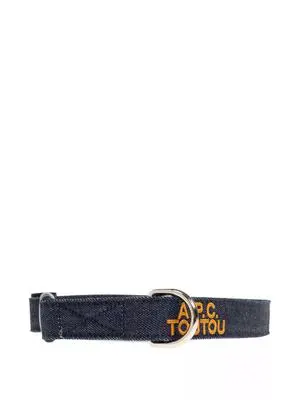 A.p.c. Buckle-fastening Cotton Dog Collar - Blue