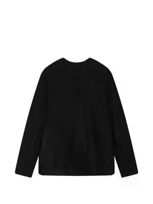 CROQUIS Drop-stitch Sweatshirt - Black