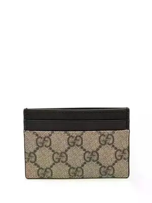 Gucci 2000-2015 Gg Supreme Card Holder - Brown