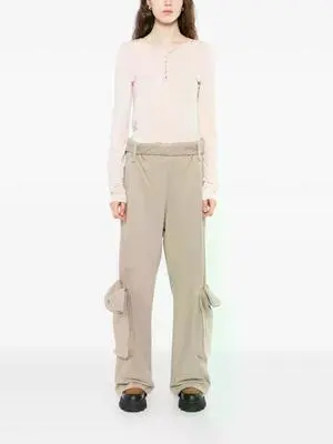 OPEN YY Rolled-waist Trousers
