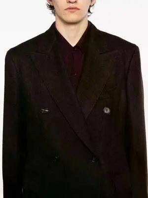 Brioni Spiga Double-breasted Overcoat
