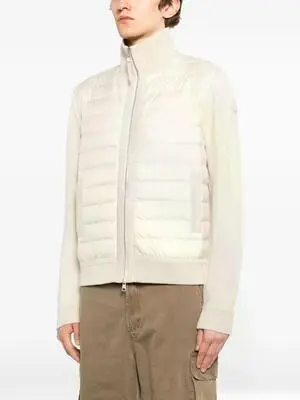 Moncler Padded Wool Zip-up Cardigan