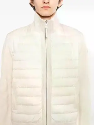 Moncler Padded Wool Zip-up Cardigan