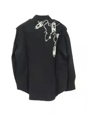 Burberry 2010s Back-print Long-sleeve Shirt
