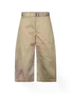 Sacai Belted Wide Leg Trousers