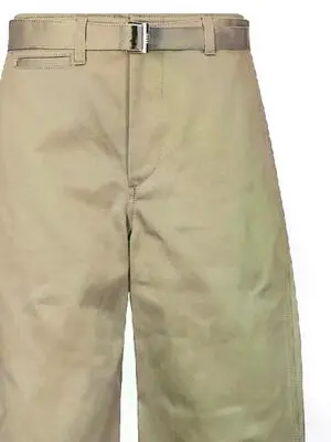 Sacai Belted Wide Leg Trousers