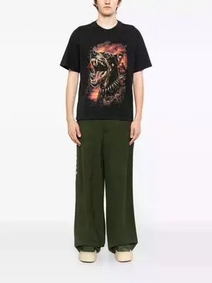 MELT Dog-print T-shirt - Black