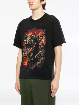 MELT Dog-print T-shirt - Black