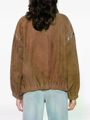 Sandro Studded Suede Jacket