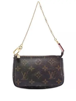LOUIS VUITTON 2018 Monogram Mini Pochette Accessoires - Brown