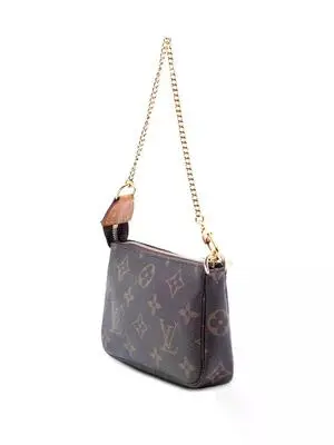 LOUIS VUITTON 2018 Monogram Mini Pochette Accessoires - Brown