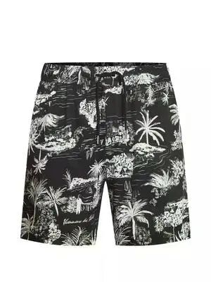 Karl Lagerfeld Printed Shorts - Black
