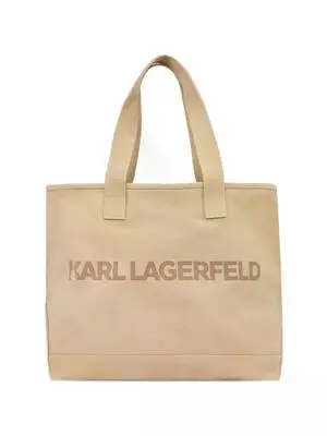 Karl Lagerfeld Large K/essential Logo Tote - Neutrals