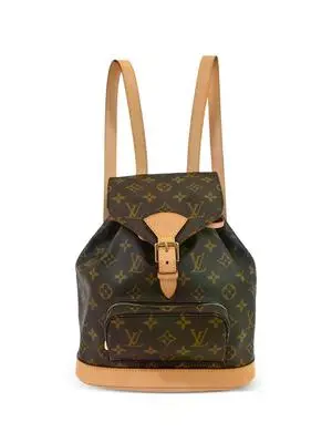 LOUIS VUITTON 2001 Mm Montsouris Monogram Canvas Backpack