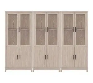 MANHATTAN COMFORT Jodie 31' Bookcase Cabinet Set Of 3 - One-color