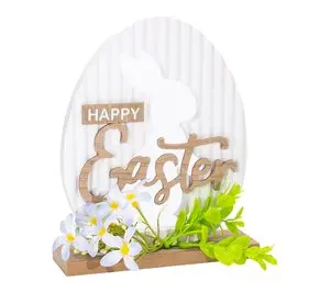 MELROSE International Happy Easter Rabbit Sign 9'h - One-color