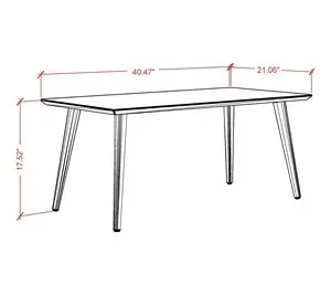 MANHATTAN COMFORT Utopia 40' Coffee Table