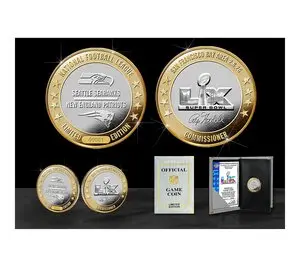 HIGHLAND MINT Super Bowl Lx Official 2-tone Gold And Silver G Me Coin - One-color