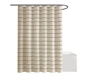 BROOKLYN LOOM Hayward Stripe Shower Curtain