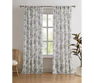 BROOKLYN LOOM Mila Floral 50x84 Window Curtain - One-color