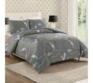 Dee Ocleppo Cranes 3-piece King Comforter Set - One-color
