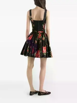 Dolce & Gabbana Floral-print Top - Black