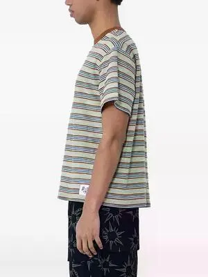 BRAIN DEAD Striped Crew-neck T-shirt