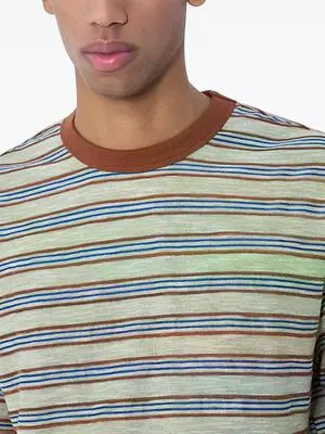 BRAIN DEAD Striped Crew-neck T-shirt