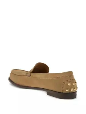 TOD'S Embossed Suede Loafers