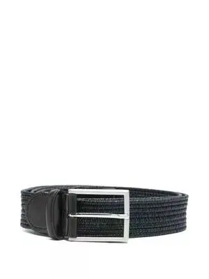 Canali Braided-design Belt - Blue