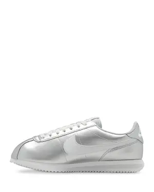 Nike Cortez Running Sneakers - Metallic Silver/white Grey Fog
