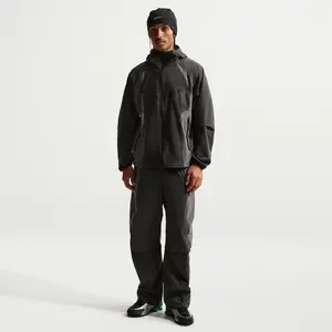 Nike Tech Dri-fit Woven Full-zip Color-block Windrunner Jacket - Grey