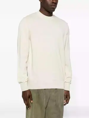 PARAJUMPERS Crewneck Sweater With Sleeve Patch - Neutrals