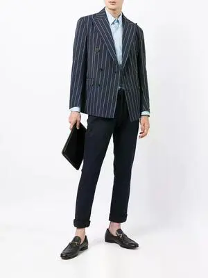 Polo Ralph Lauren Pinstriped Double-breasted Blazer