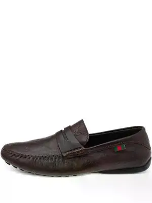 Gucci Gg Canvas Slip-on Loafers