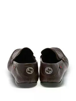 Gucci Gg Canvas Slip-on Loafers