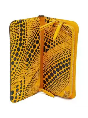 LOUIS VUITTON 2012 X Yayoi Kusama Monogram Canvas Zip Wallet - Brown