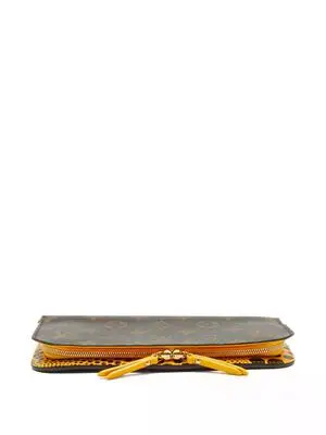 LOUIS VUITTON 2012 X Yayoi Kusama Monogram Canvas Zip Wallet - Brown