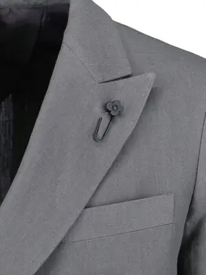 LARDINI Double-breasted Linen Suit