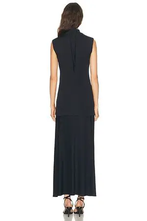 JIL SANDER Sleeveless Maxi Dress - Navy