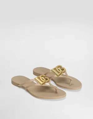 Dolce & Gabbana Rubber Slides With Logo