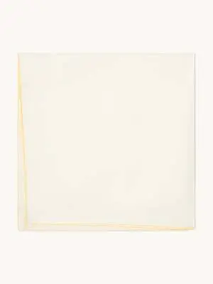 GWYN Brigid Silk Scarf | | Size - Ivory Butter Border