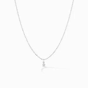 SOPHIE RATNER JEWELRY Pierced Diamond Ball Chain Necklace - One-color