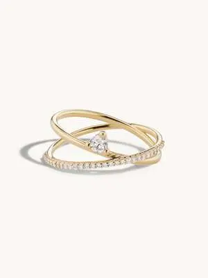 SOPHIE RATNER JEWELRY Pave Crossroads Ring