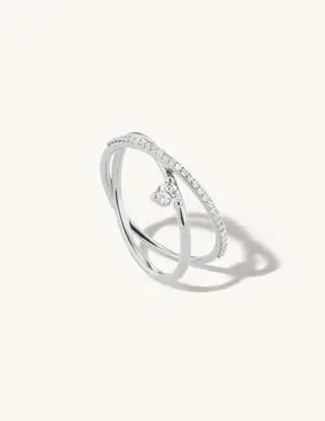 SOPHIE RATNER JEWELRY Pave Crossroads Ring