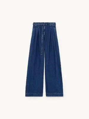 GWYN Ultrawide Pleated Jeans