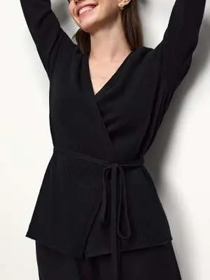 GWYN Natalie Cashmere Sweater - Black