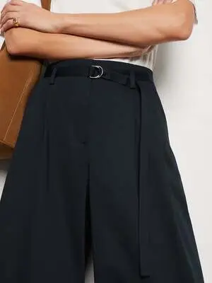 GWYN Juju High-waisted Cropped Wide-leg Trousers