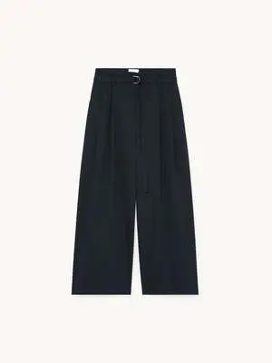 GWYN Juju High-waisted Cropped Wide-leg Trousers