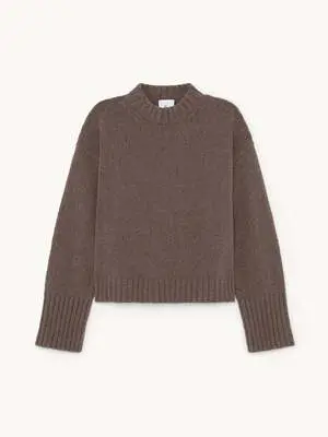 GWYN Relaxed Crewneck Sweater - Black